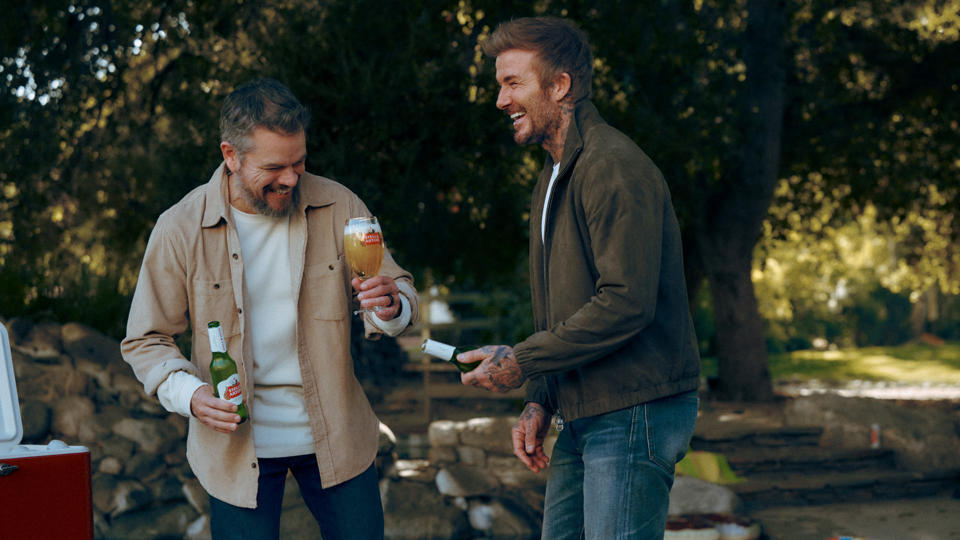 Stella Artois Super Bowl commercial: Matt Damon, David Beckham star in ...