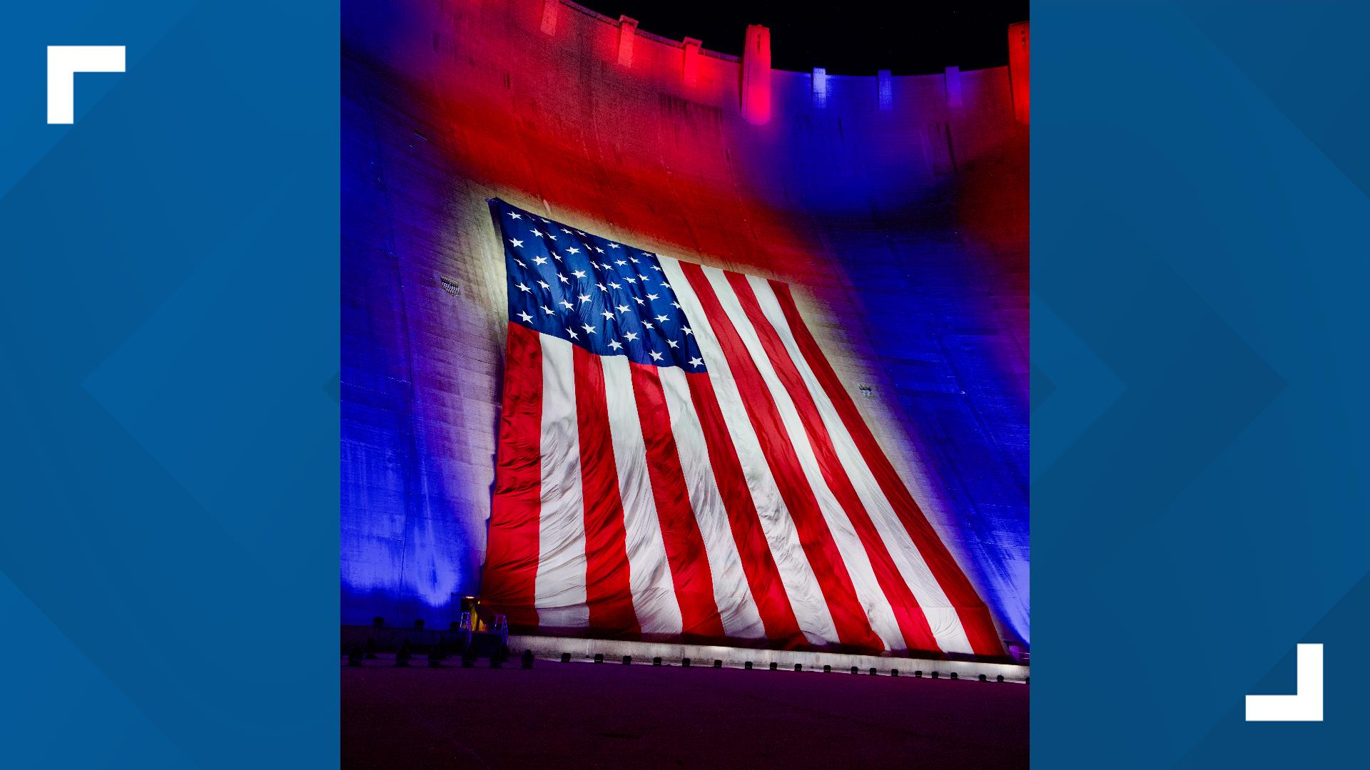 Hoover Dam installs massive US flag display for America's 250 ...