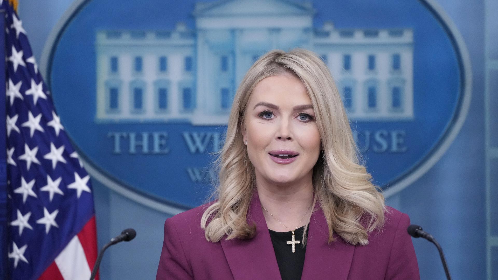 Karoline Leavitt, Trump's new press secretary, gives first press ...