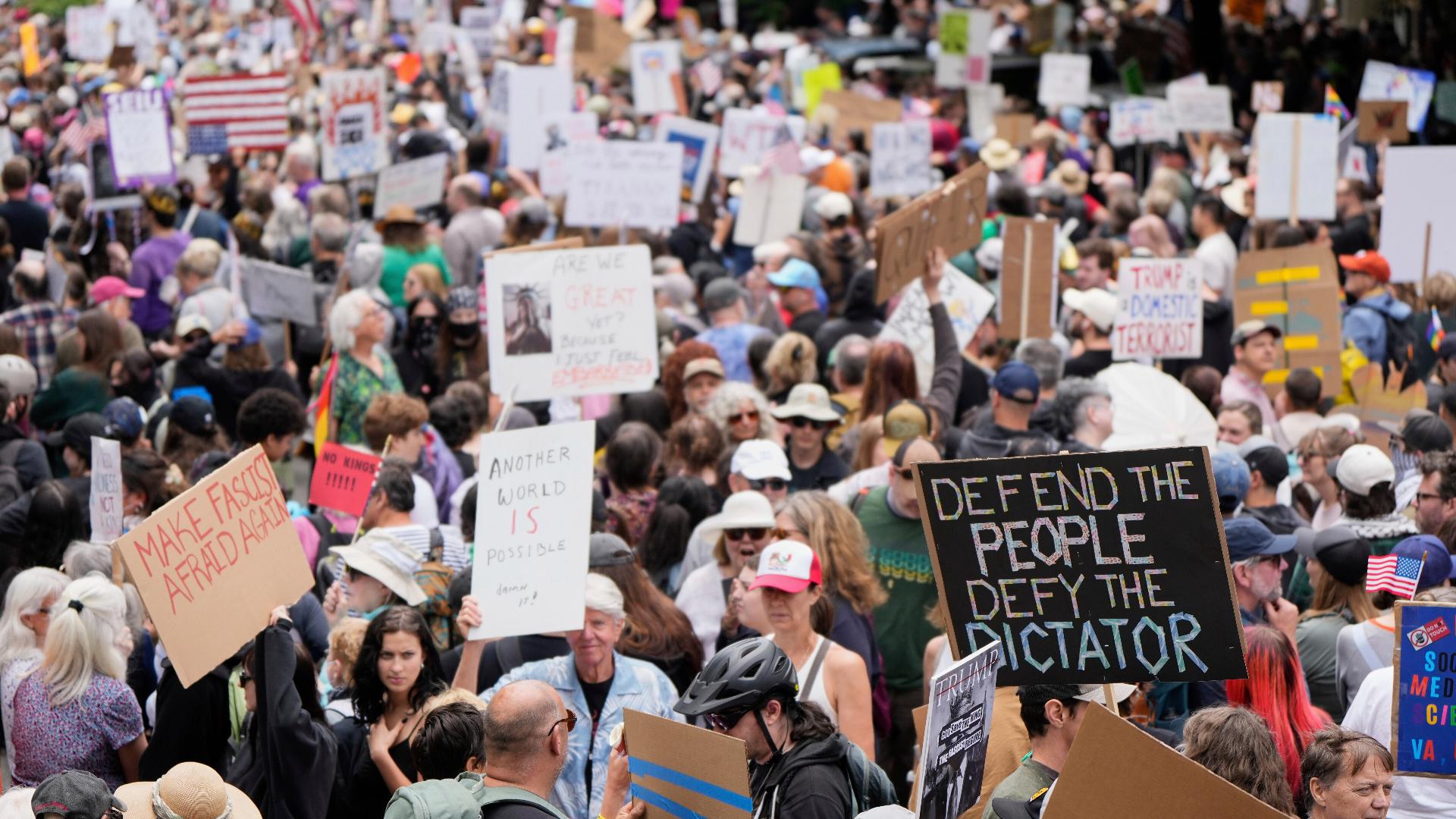 Watch live: 'No Kings' protests held across the country | krem.com