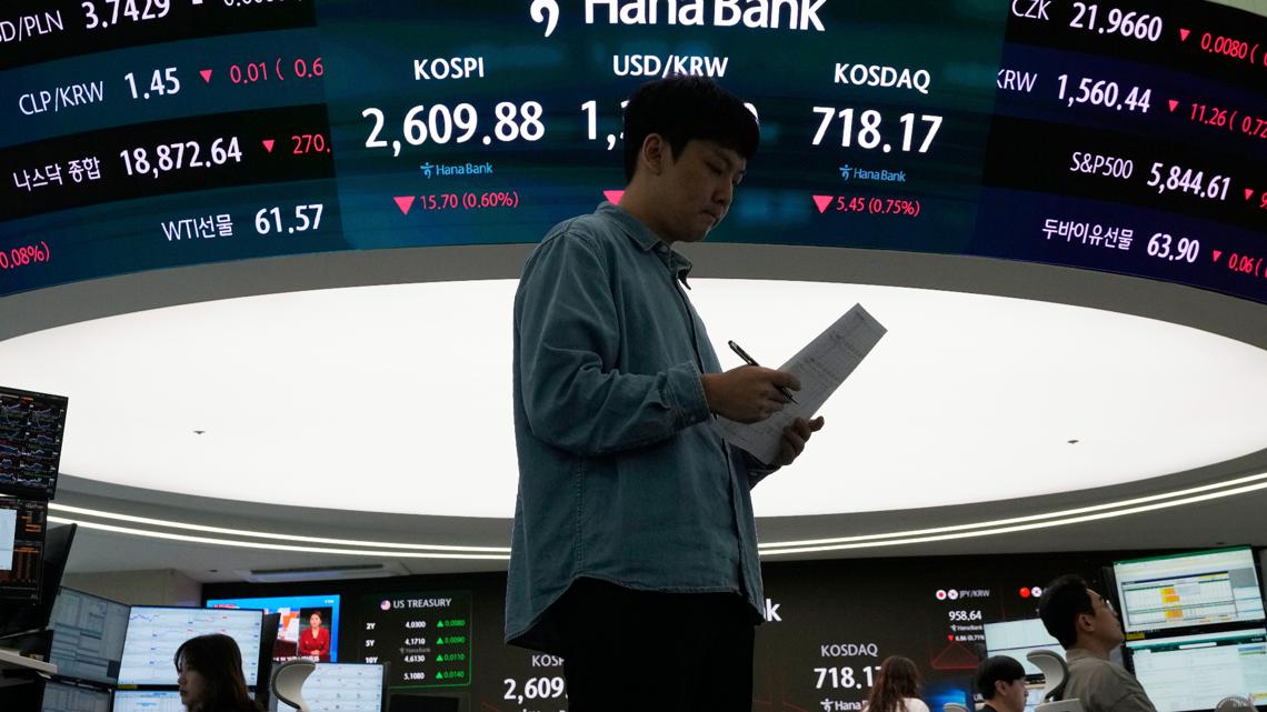 Wall Street down after House passes spending bill | krem.com
