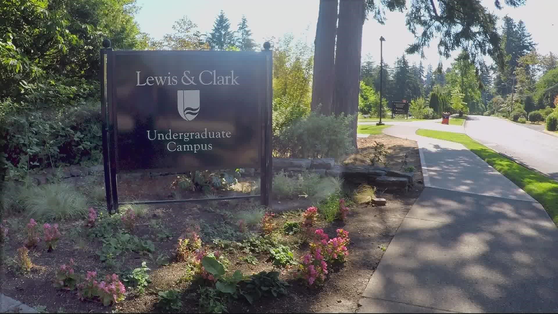 1 dead after column collapse at Lewis and Clark College | krem.com