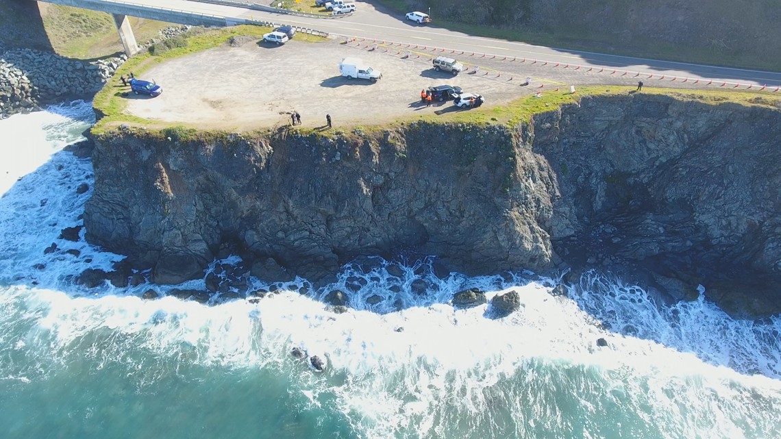 Photos: SUV goes over cliff on California coast | krem.com