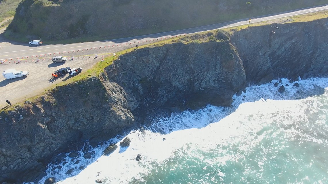 Photos: SUV goes over cliff on California coast | krem.com