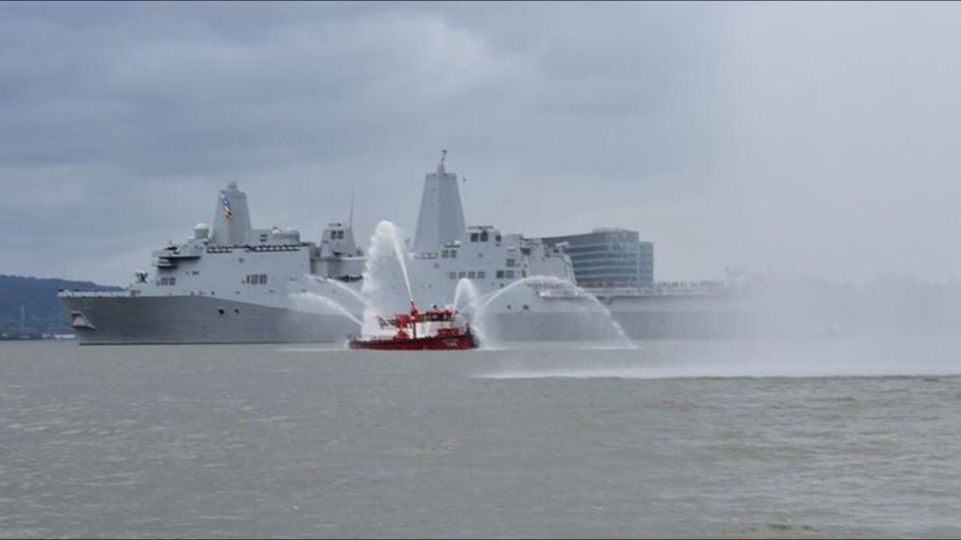 New Navy ship USS Portland arrives in Portland | krem.com