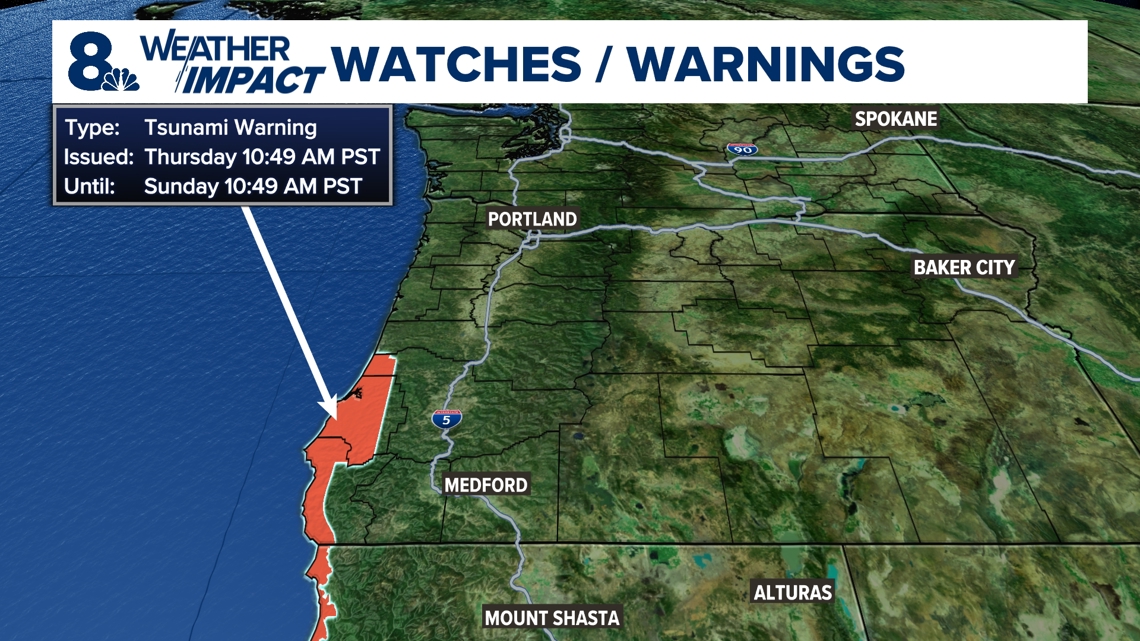Tsunami warning lifted for Oregon, California coasts | krem.com