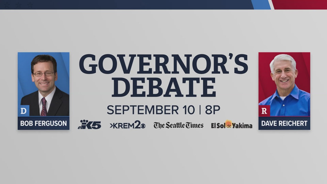 What to know about the Sept. 10 Washington gubernatorial debate | krem.com