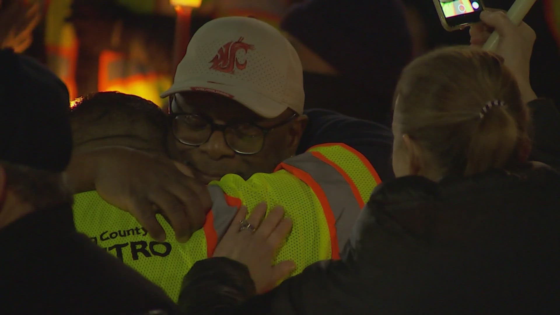 Transit workers hold candlelight vigil to honor fallen bus driver Shawn ...