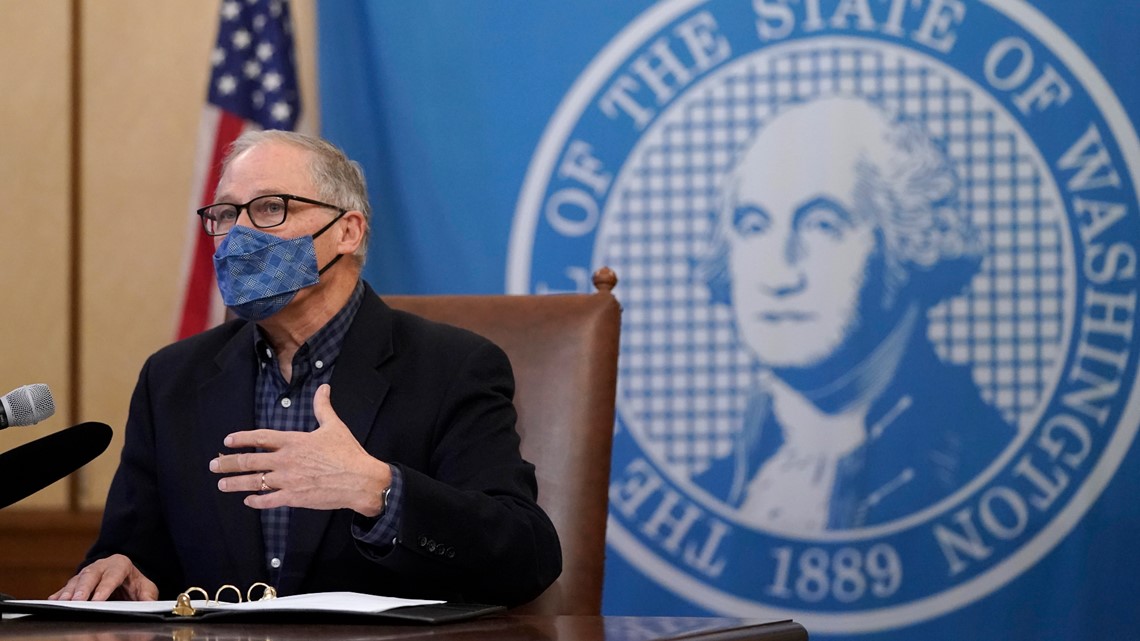 Gov. Inslee loosens Phase 3 Washington reopening criteria | krem.com