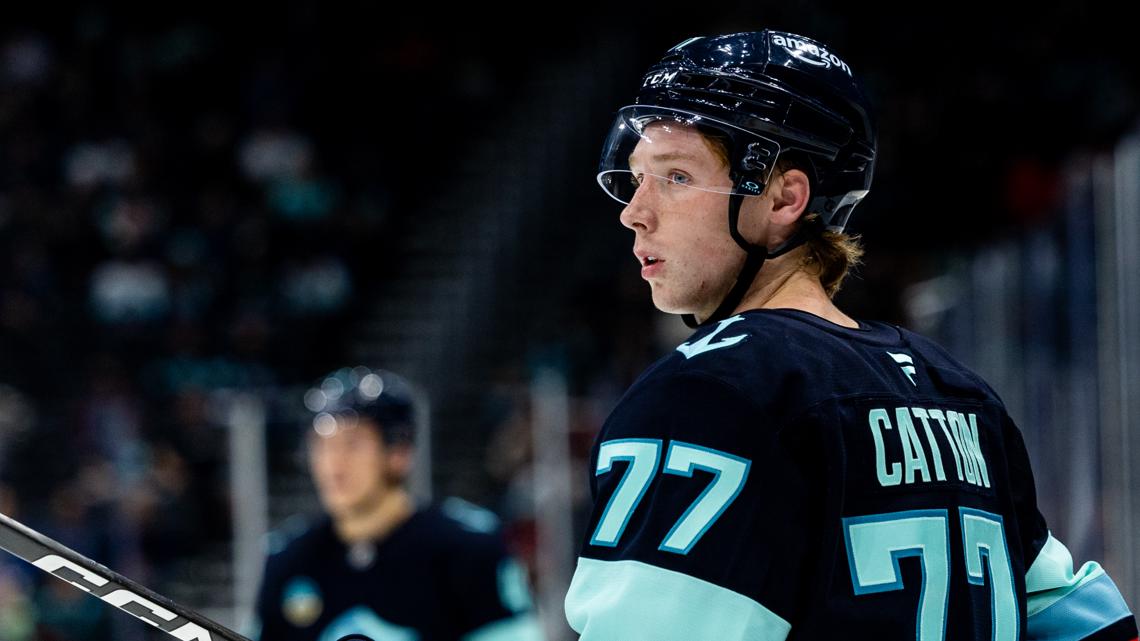 Berkly Catton makes NHL debut with Seattle Kraken | krem.com