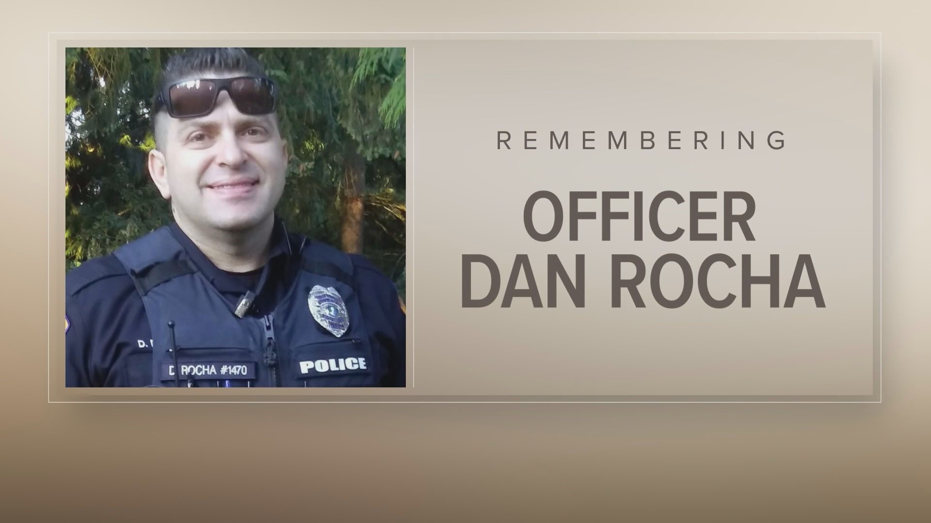 Procession, memorial honor fallen Everett officer Dan Rocha | krem.com