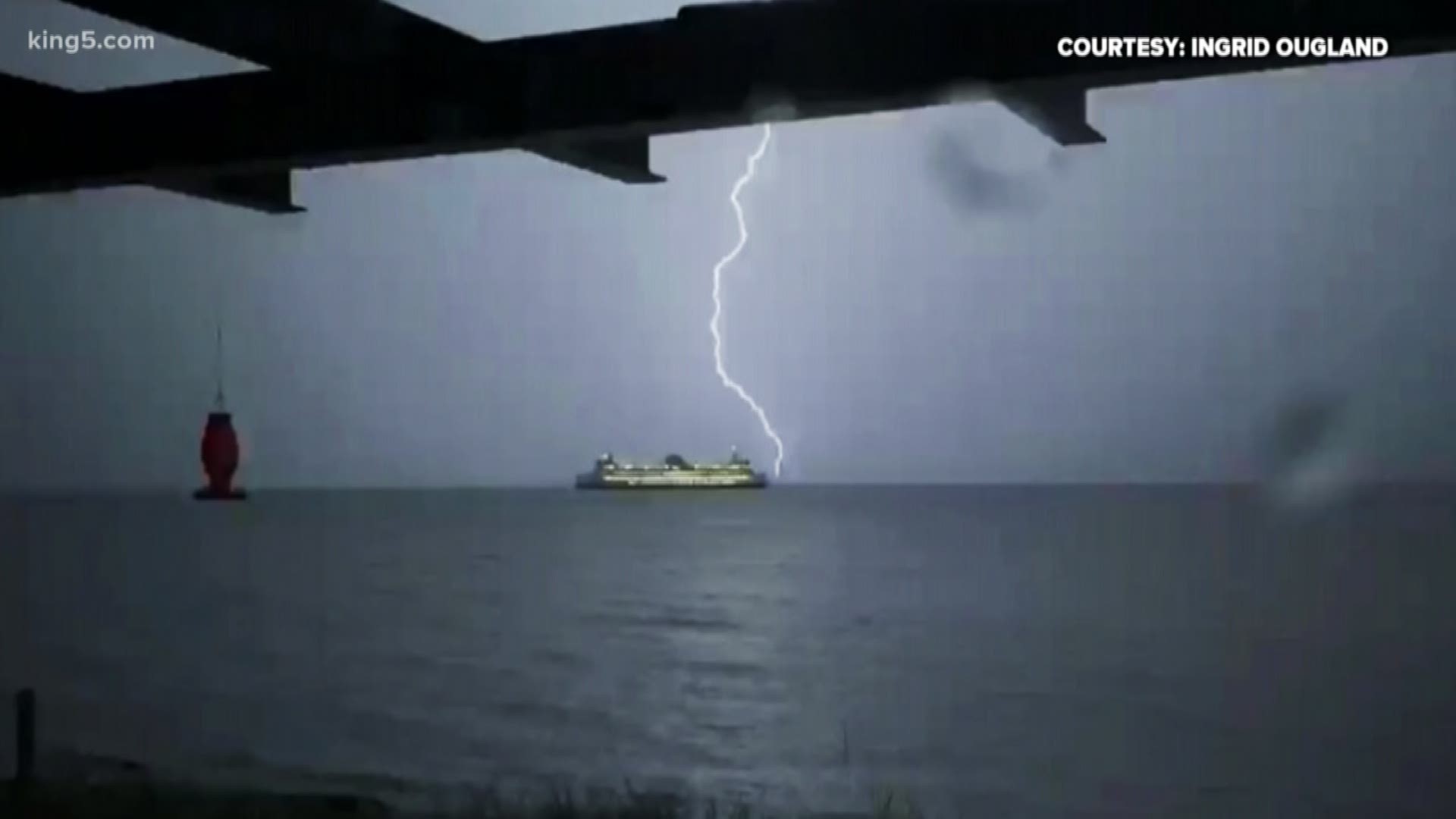 Thunder, lightning, rain - major storm moves through Puget Sound | krem.com