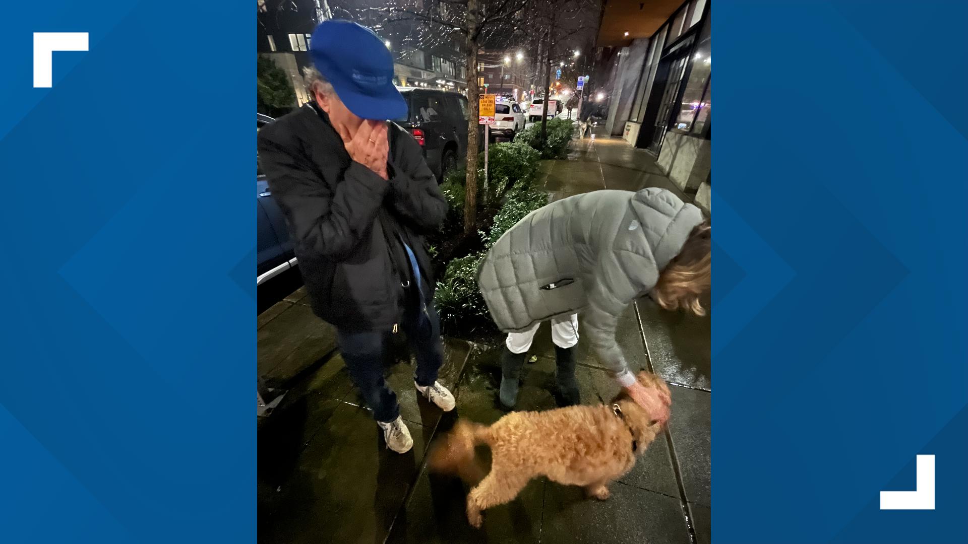 Senior dog reunited with owners after they say he was stolen outside ...