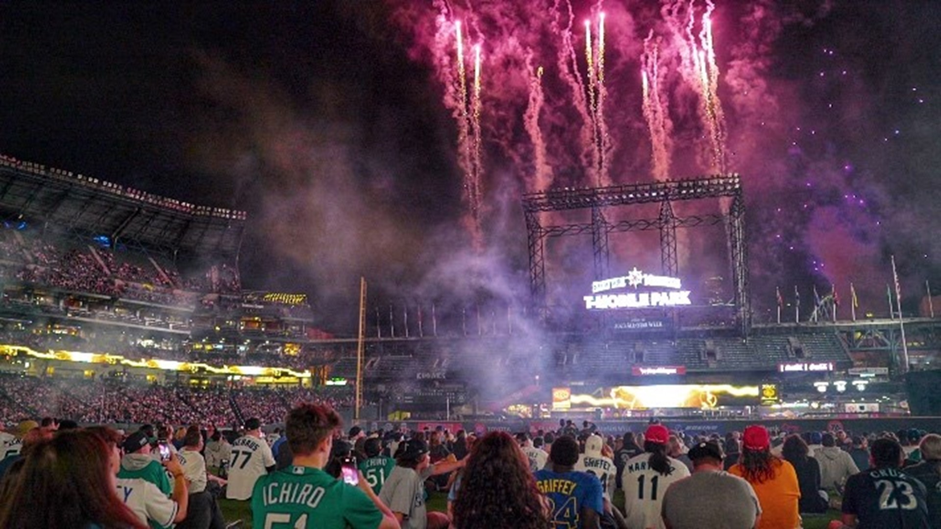 Get a behind the scenes look at a Seattle Mariners fireworks show ...