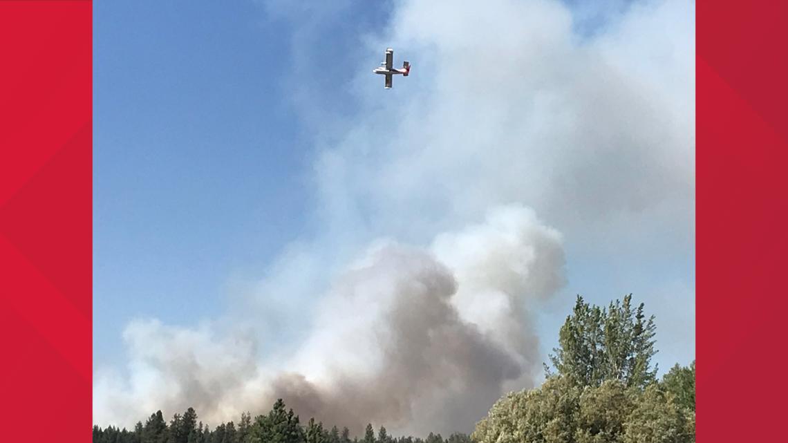 Sherwood Fire burning on Spokane Tribe of Indians Reservation | krem.com