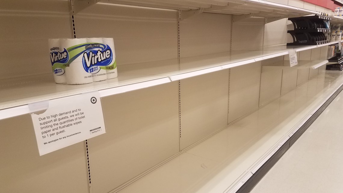 Spokane grocery store shelves empty amid new COVID-19 rules | krem.com