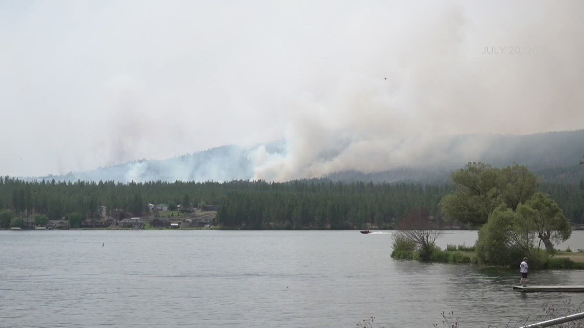 Lake Spokane fire burns 2,500+ acres in Stevens County; evacuations ...