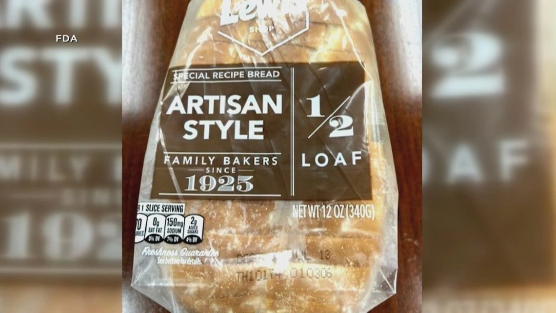 Bakery is recalling some of its Lewis Artisan style bread because it could have hazelnuts in it ...