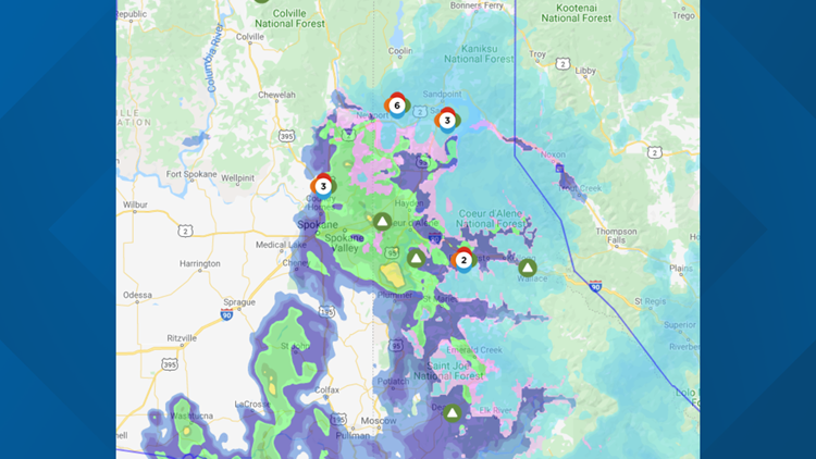 Avista outages down to 100 people, Northern Lights still seeing more ...