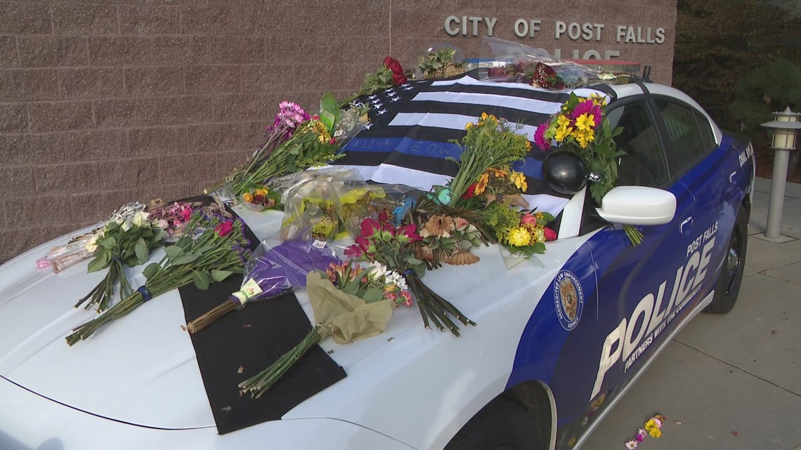Post Falls community remembers fallen police officer | krem.com