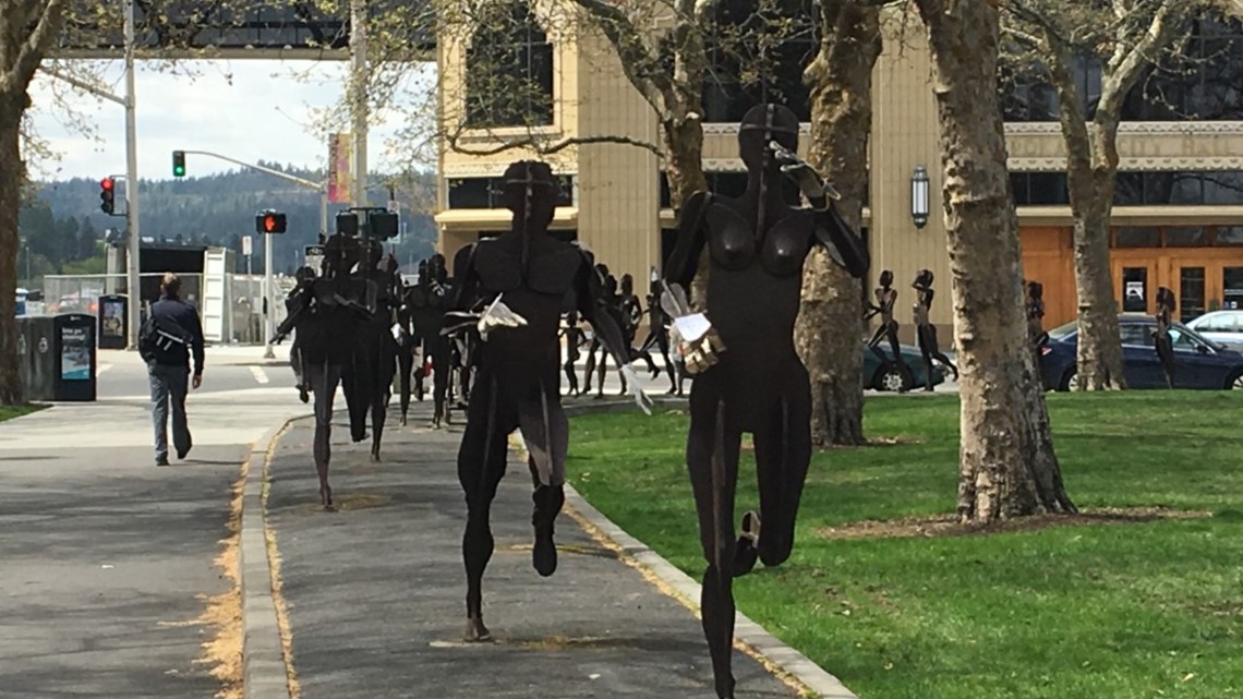 Stories behind the people who inspired Bloomsday runner statues | krem.com