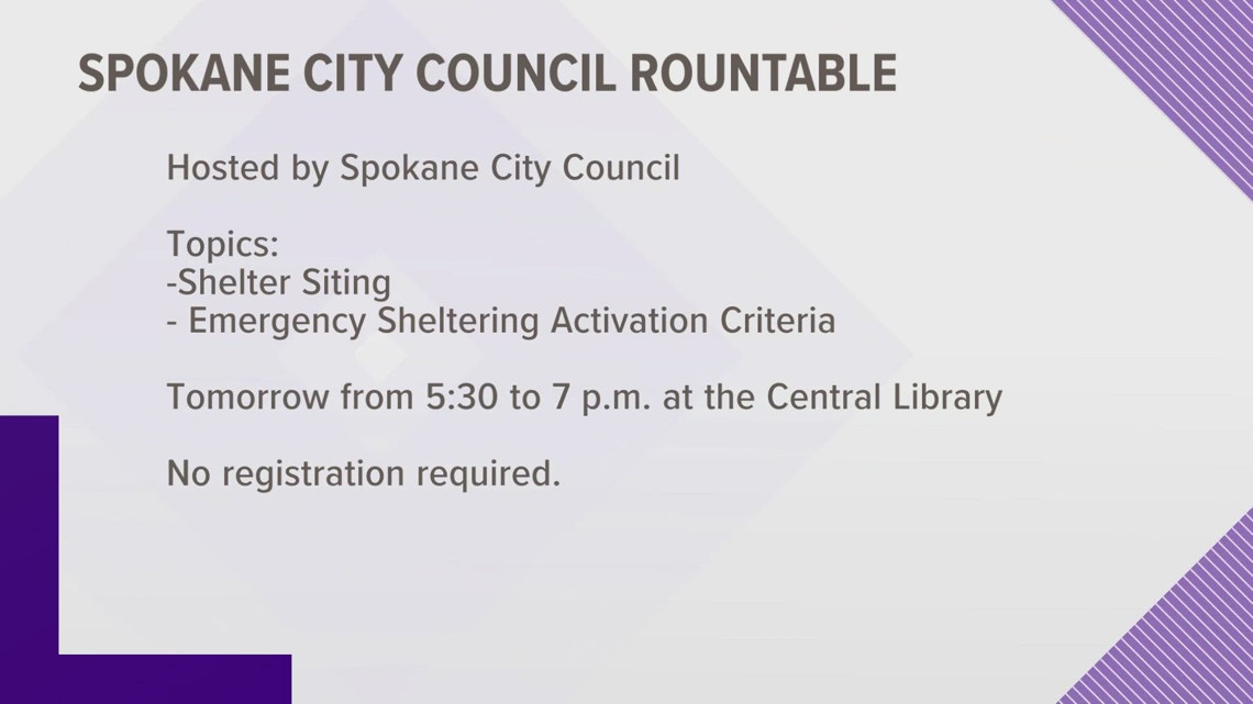 Spokane hosting community roundtable on homelessness | krem.com