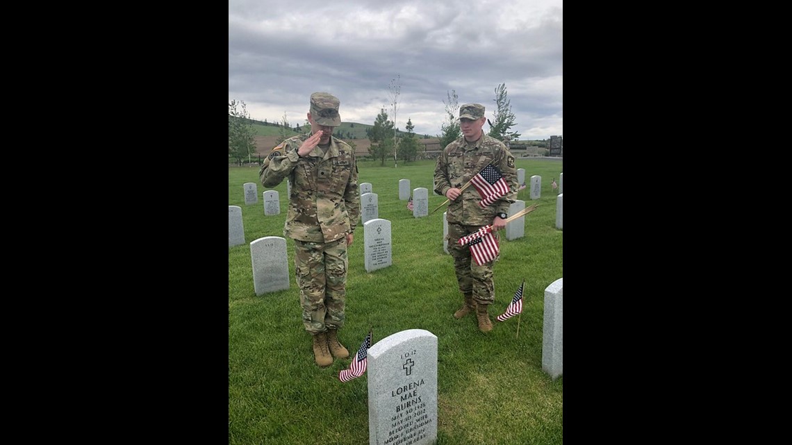 EWU ROTC cadets plant flags at Washington State Veterans Cemetery ... EWU ROTC cadets plant flags at Washington State Veterans Cemetery ...