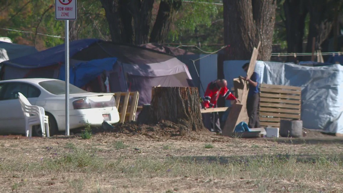 Jewels Helping Hands refuses to leave homeless camp off I-90 and Freya ...