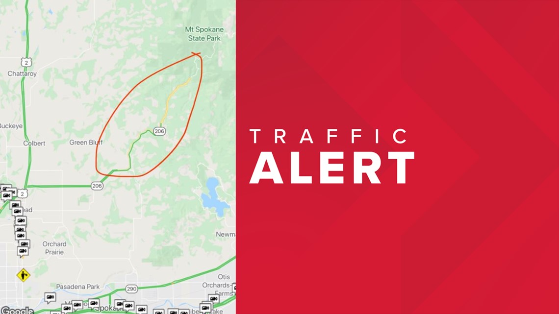 Roads reopen after fallen trees close down parts of SR 206 | krem.com