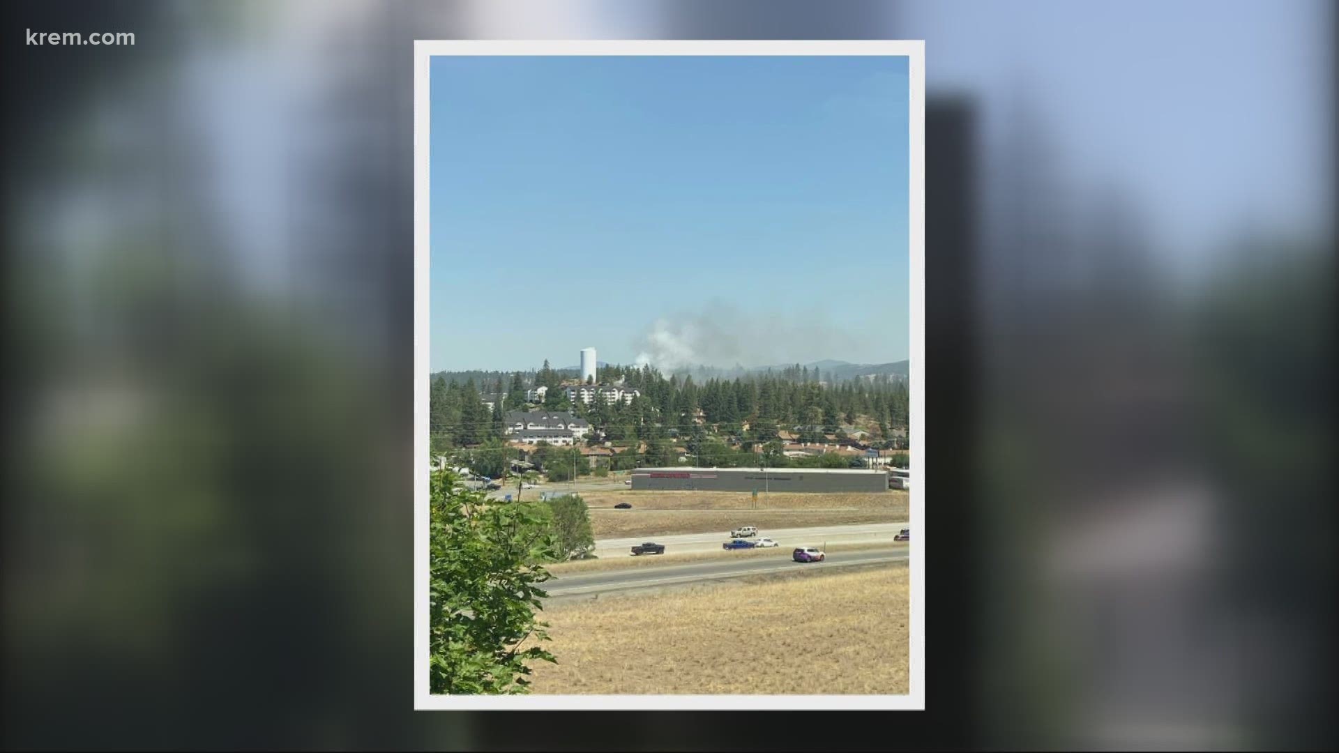 Brush fire burns near Spokane Valley apartment complex | krem.com
