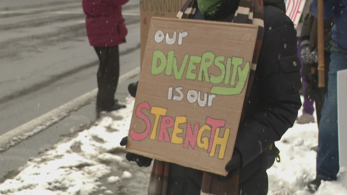 Hundreds gather at 'We Are Spokane' march in downtown Spokane | krem.com