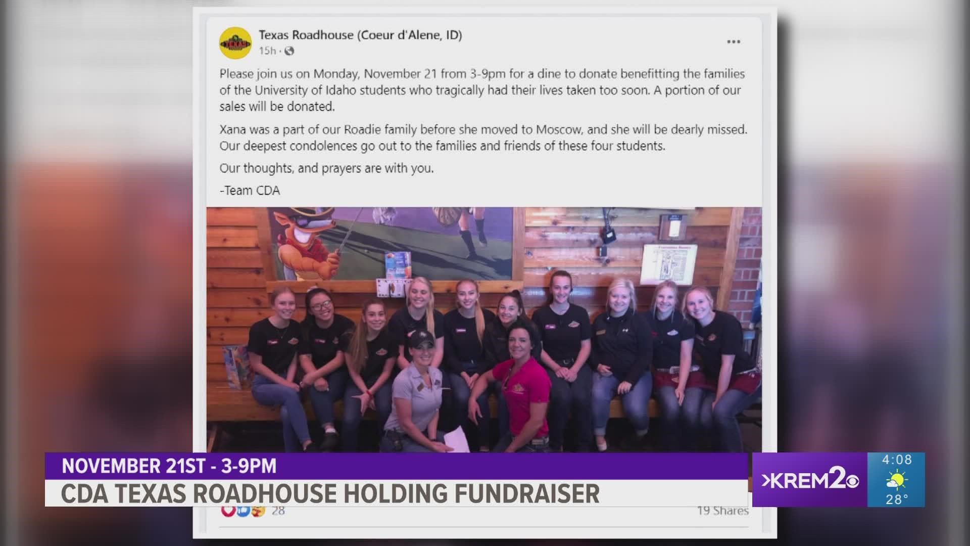 Coeur d'Alene restaurant to hold fundraiser in honor of the 4 students ...