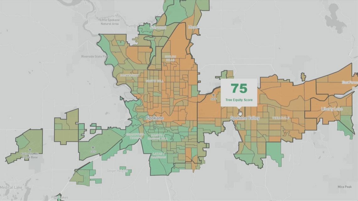 New tree maps reveal the hottest sections of Spokane | krem.com