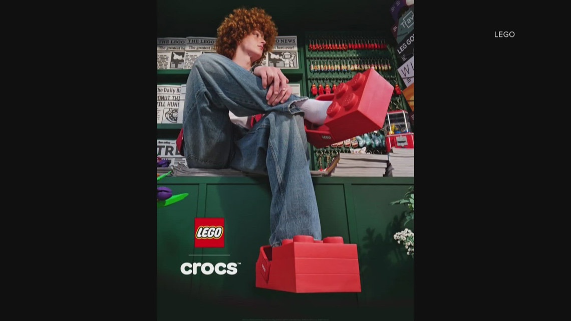 LEGO and Crocs unveil oversized brick-shaped clogs. Here's how much ...