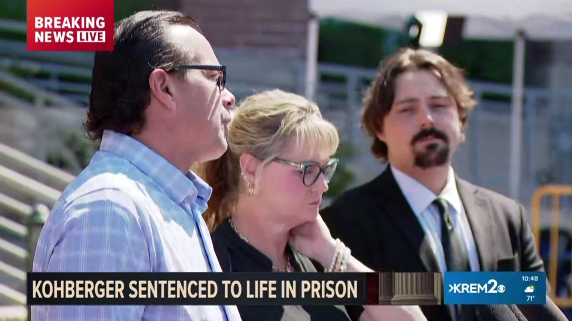 Goncalves family speaks following Kohberger sentencing hearing | krem.com