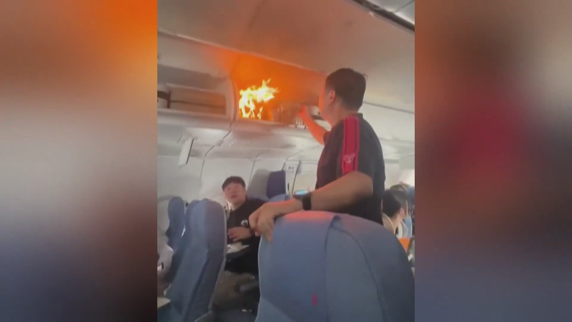 A lithium Ion battery caught fire on a flight | krem.com