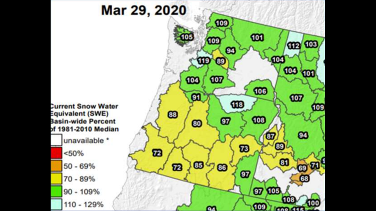 Spokane nearly doubles monthly snow average for March | krem.com