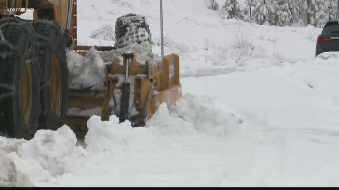 Roads turn to slush after five inches of snow fall in Spokane | krem.com