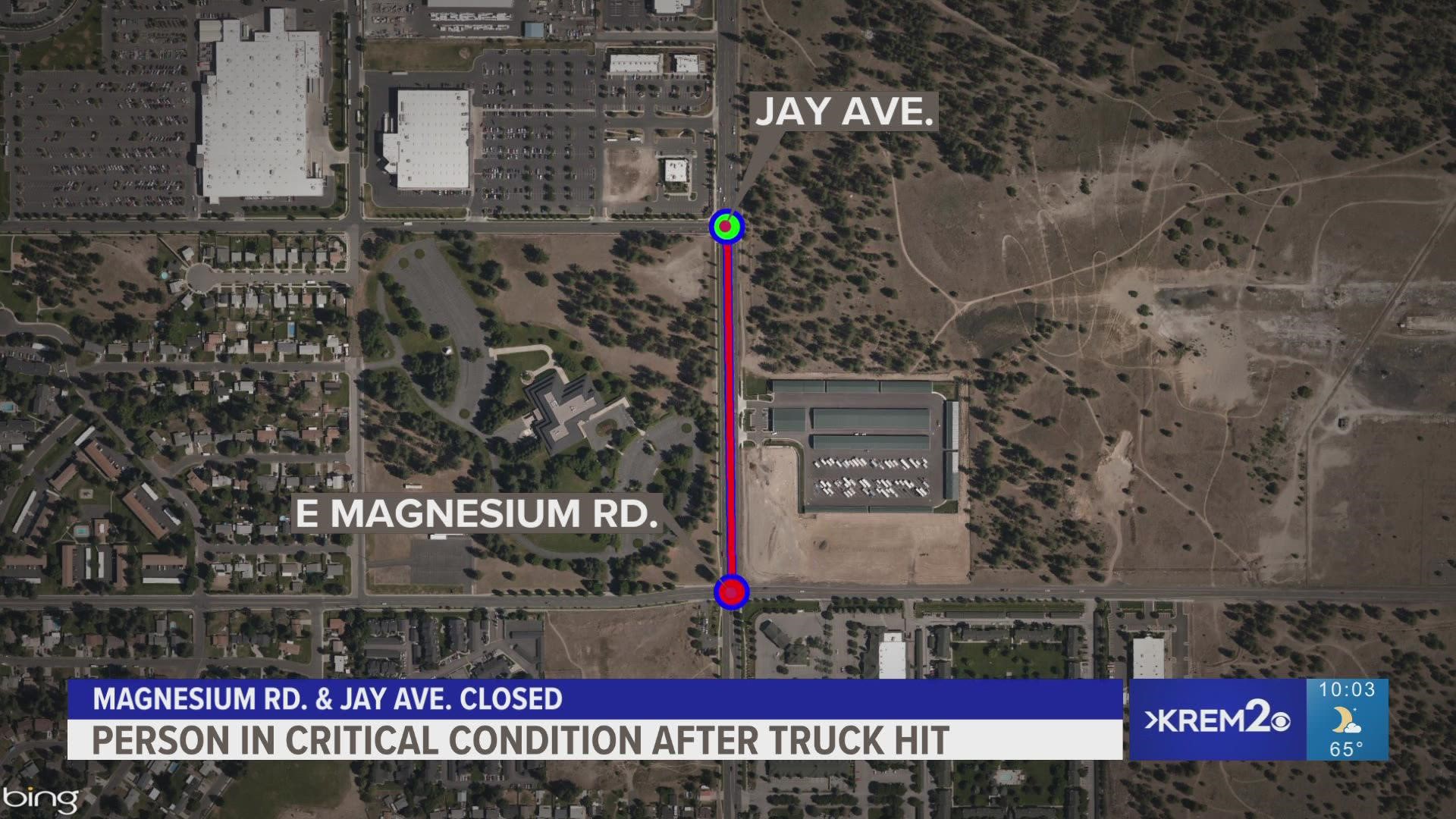 Person in critical condition after being hit by truck on North Nevada ...