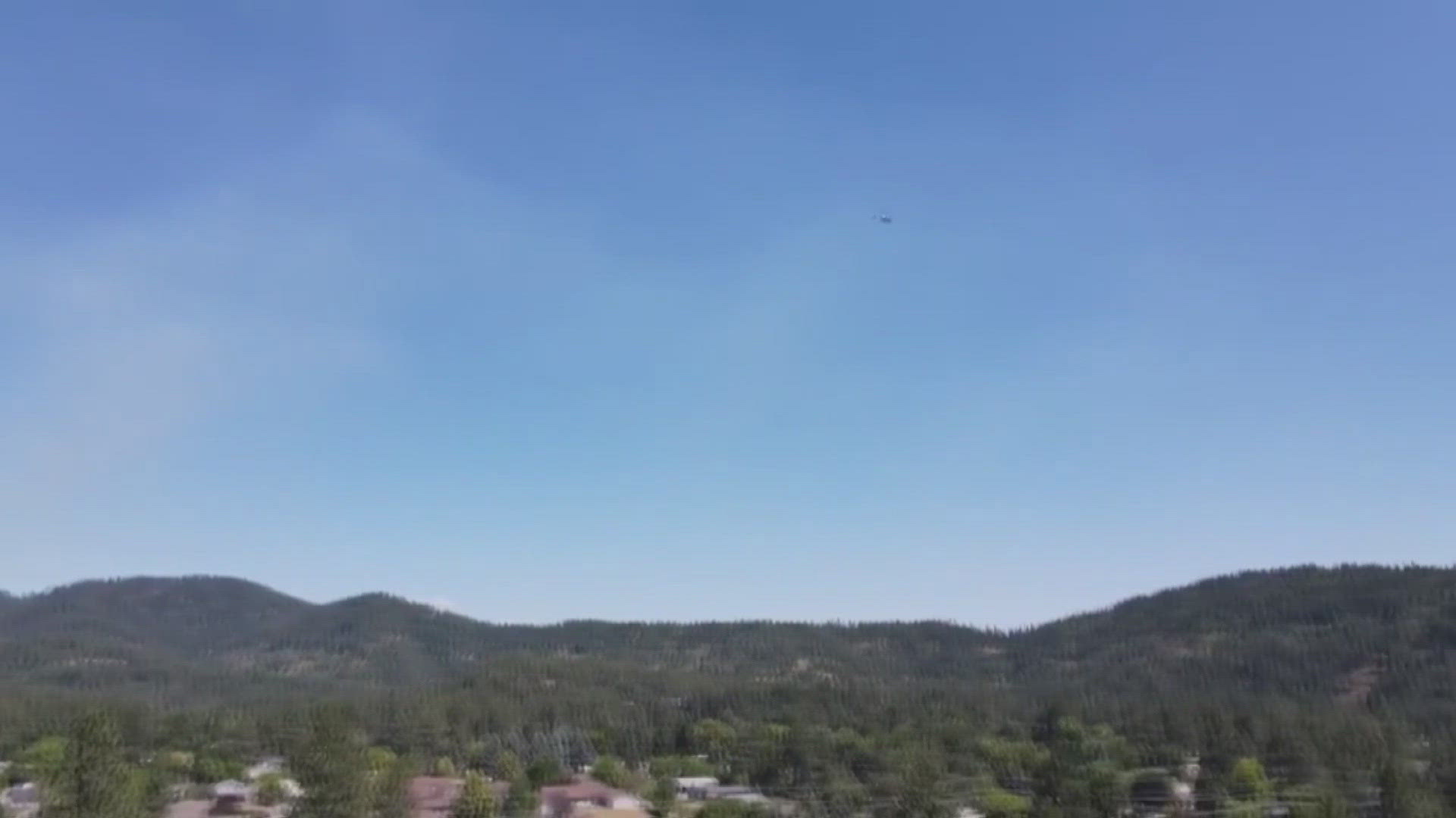 IDL fighting wildfire on Canfield Mountain in Coeur d'Alene | krem.com