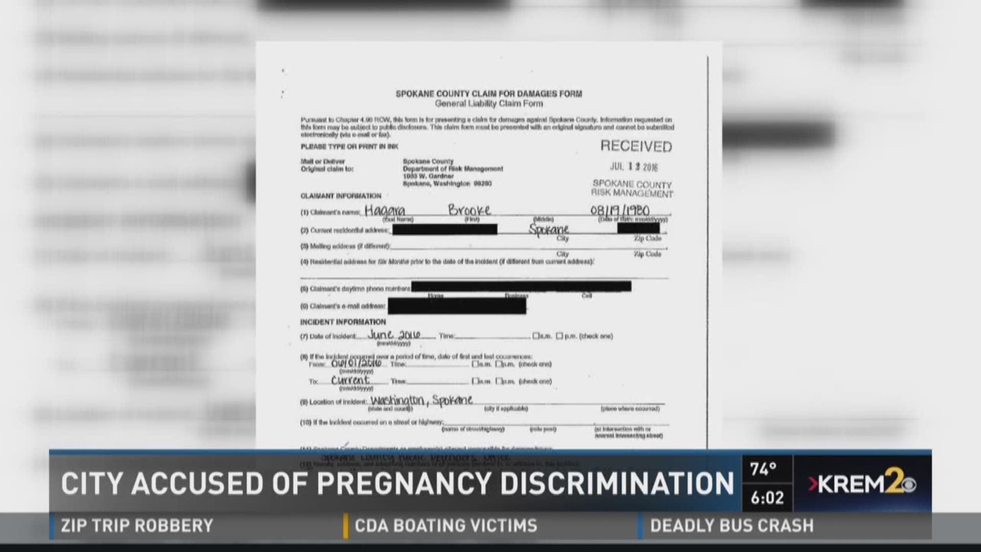 Spokane Co. public defender files discrimination claim | krem.com