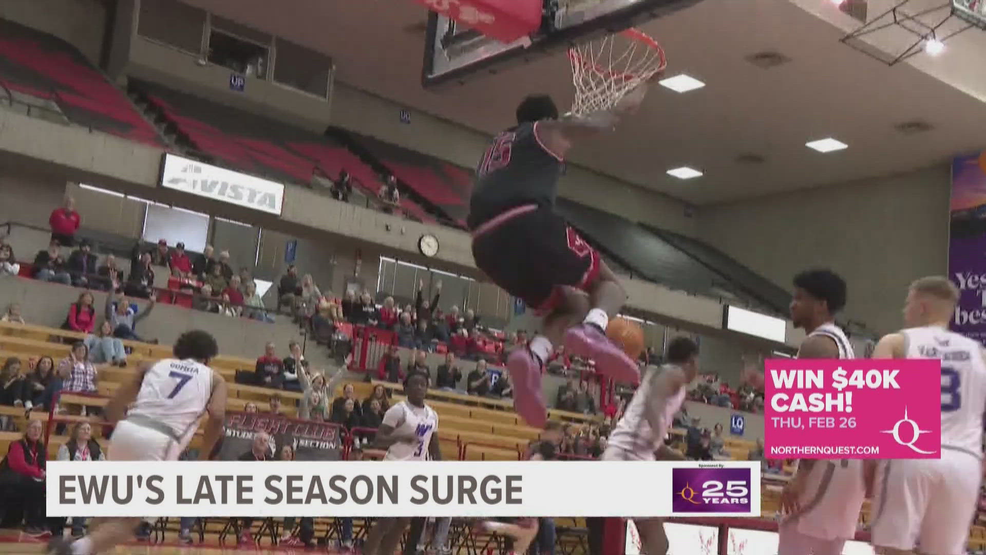 EWU men's basketball surging as regular season comes to a close | krem.com