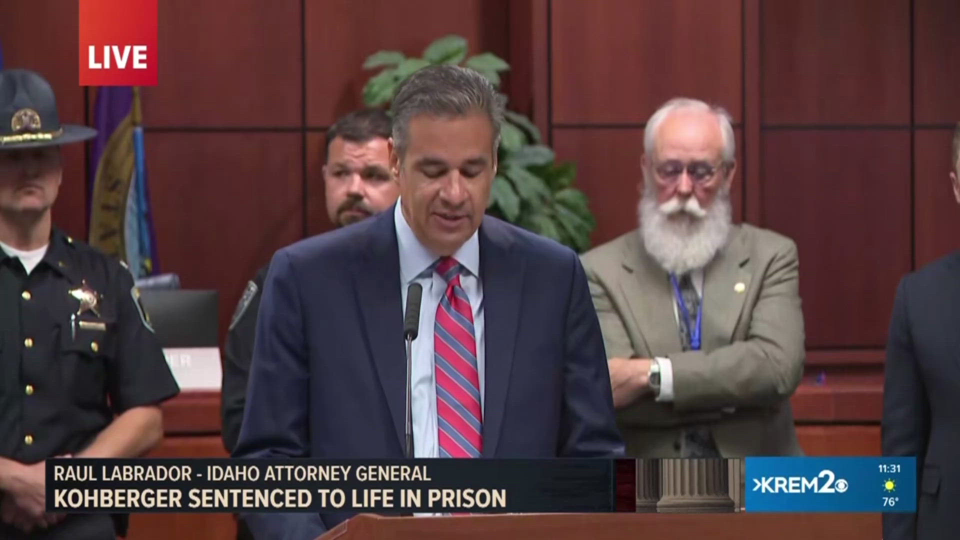 Idaho Attorney General speaks following Bryan Kohberger's sentencing | krem.com