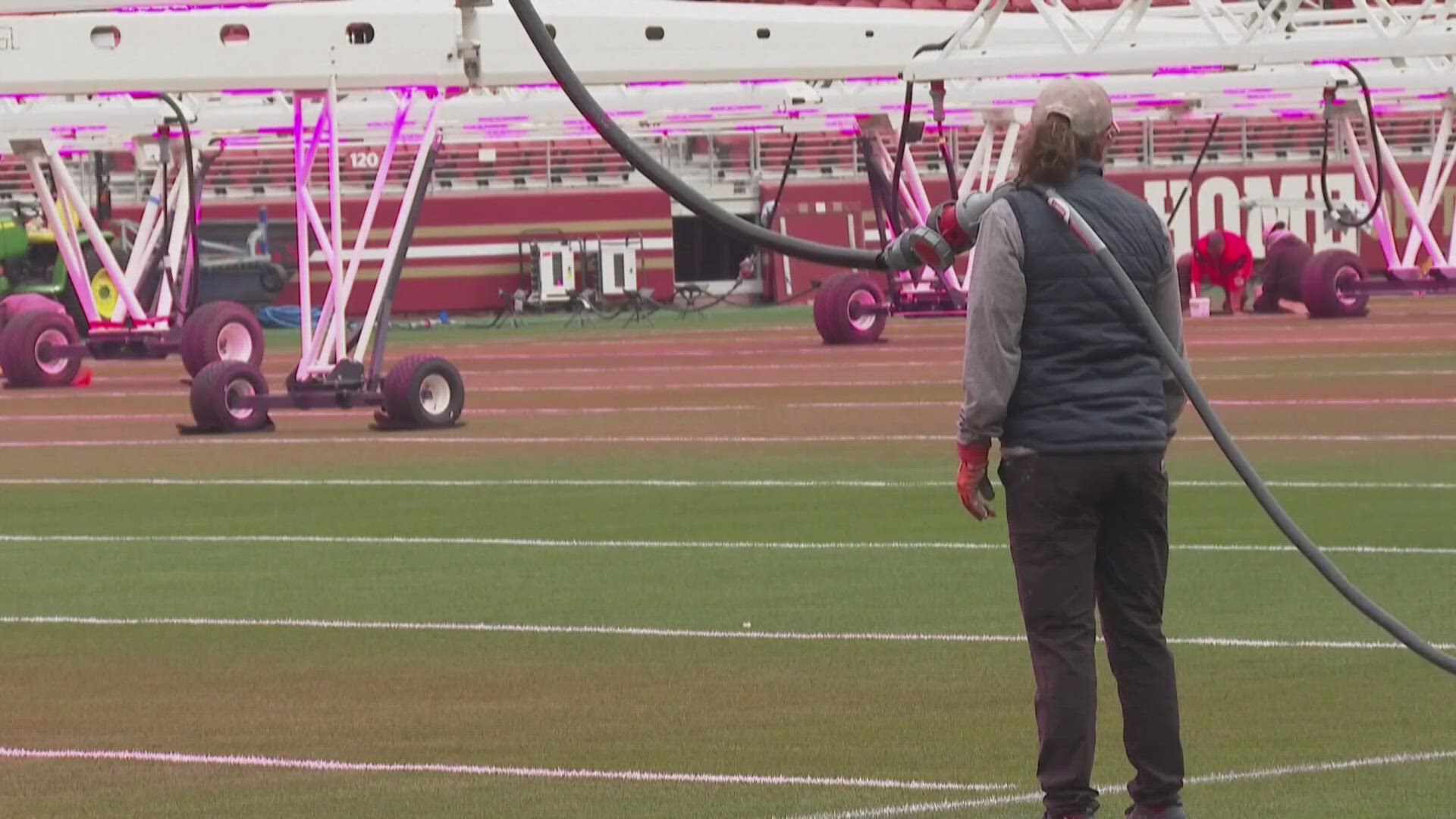 Field crews getting Levi's Stadium ready for Super Bowl LX | krem.com