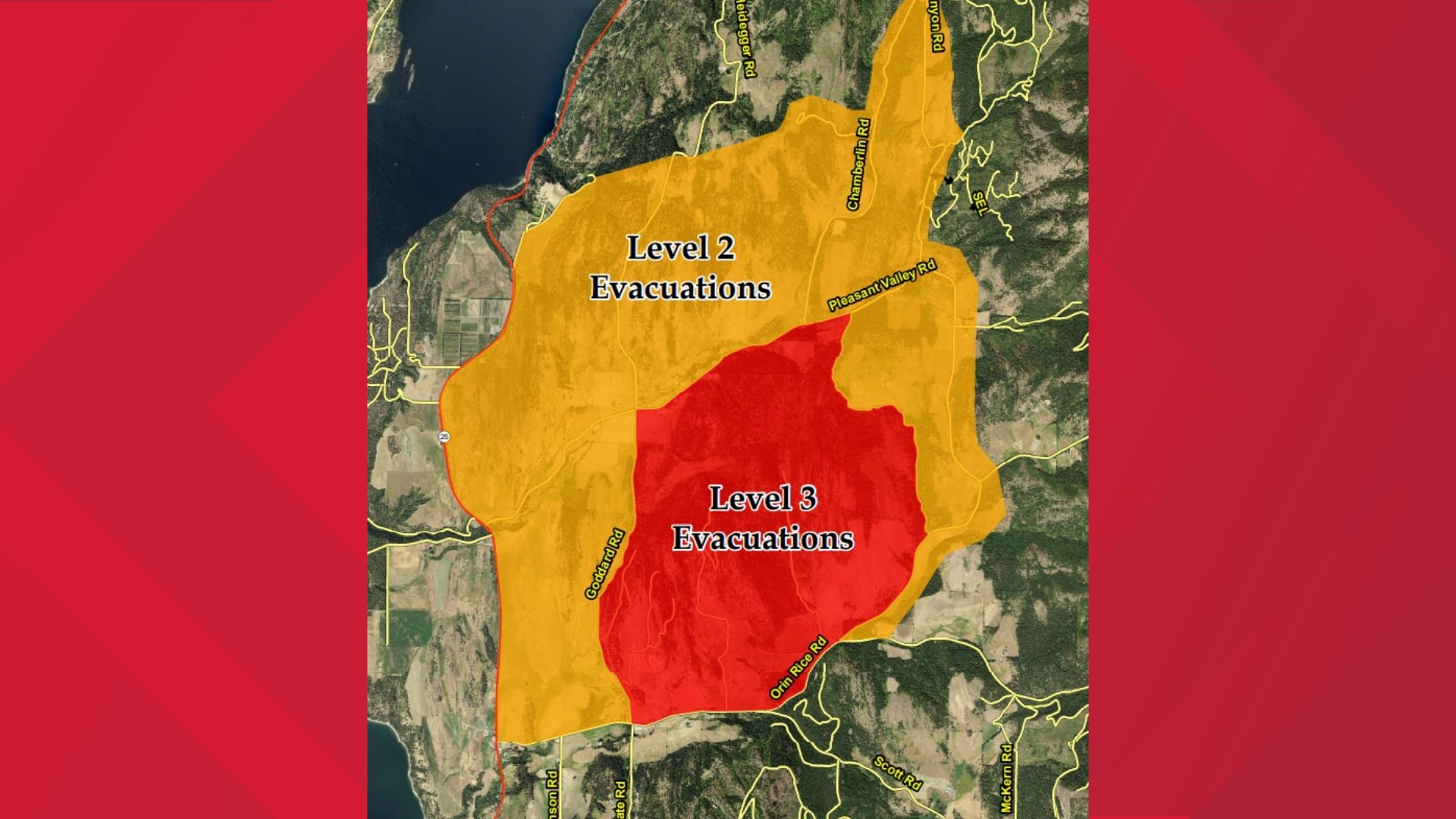 Goddard Road Fire in Stevens County jumps containment line | krem.com