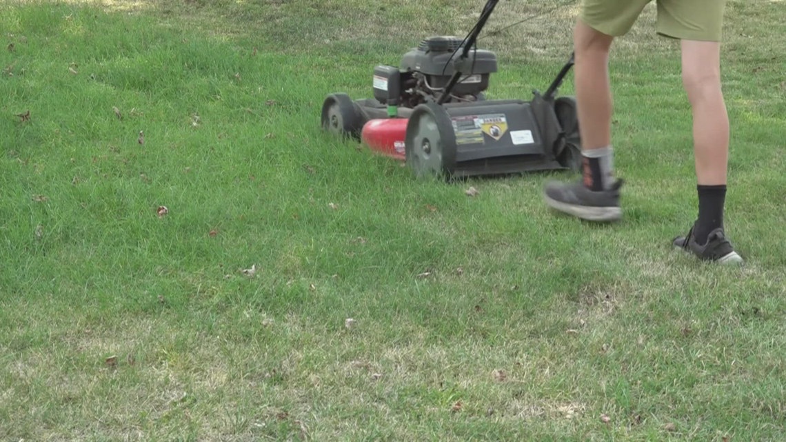 Hayden kids complete lawn-care challenge by mowing 50 yards | krem.com