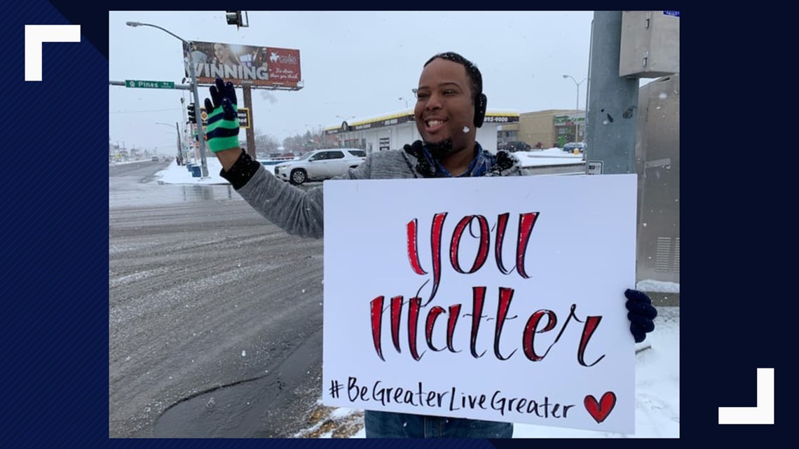 Meet the man behind the 'You Matter' signs in Spokane | krem.com