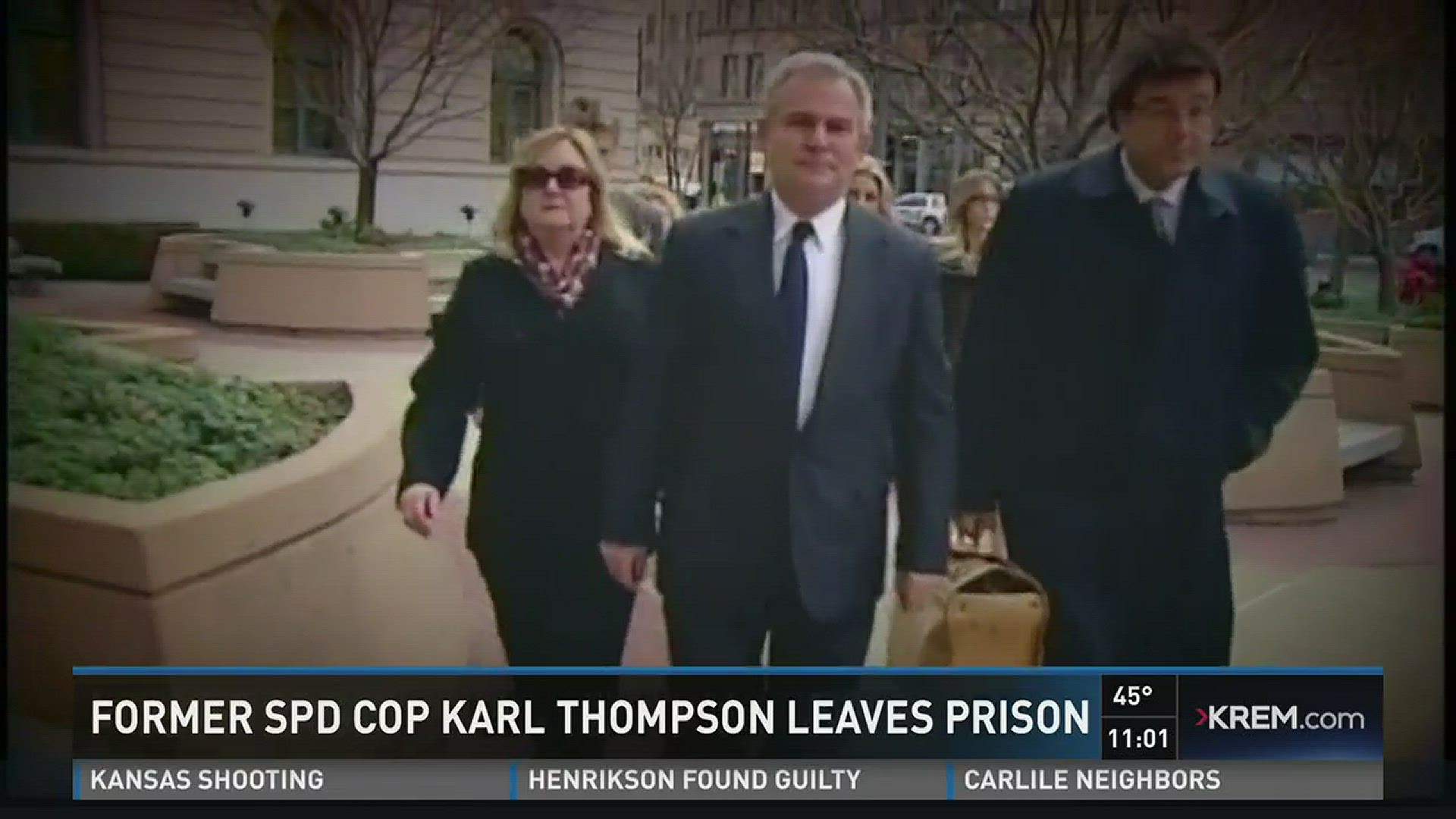 Former SPD officer Karl Thompson leaves prison | krem.com