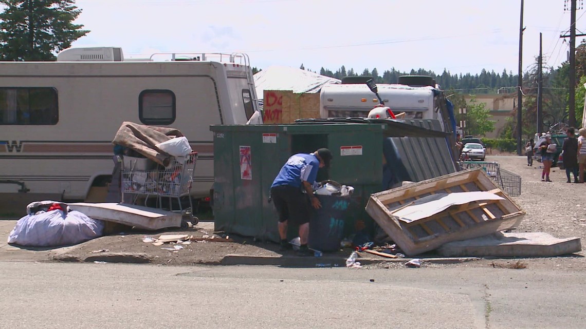 Spokane County Sheriff plans to clear homeless camp near I-90 and other ...