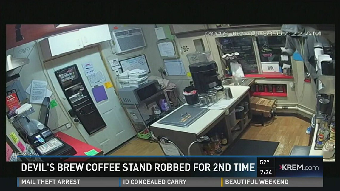 Devil's brew coffee stand robbed for 2nd time | krem.com